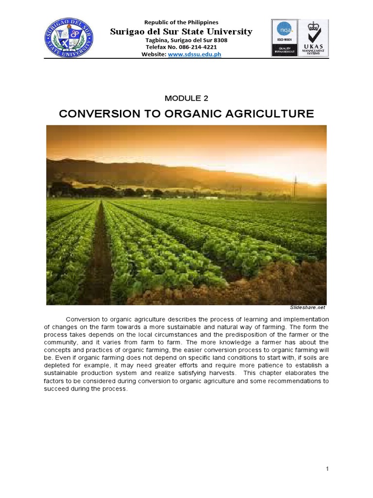 Conversion to Organic Agriculture: Considerations and Challenges | PDF | Agriculture | Mulch