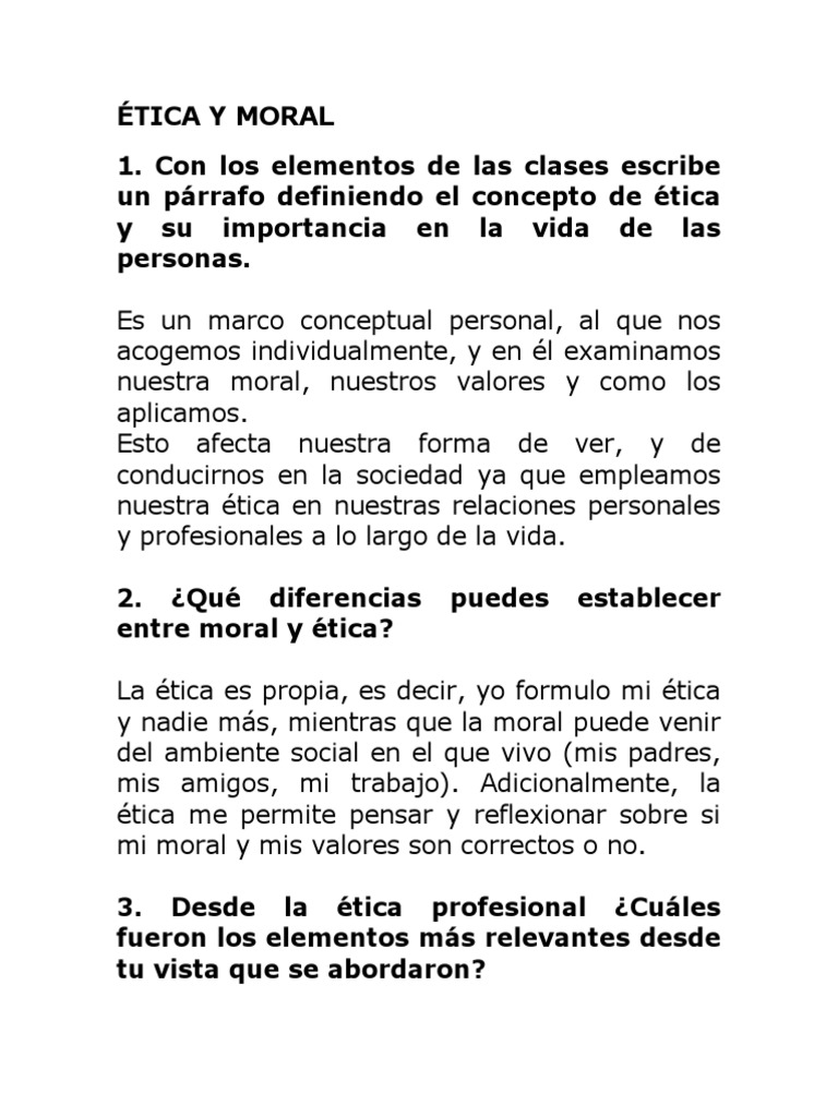 Ética y Moral | PDF | Moralidad | Business