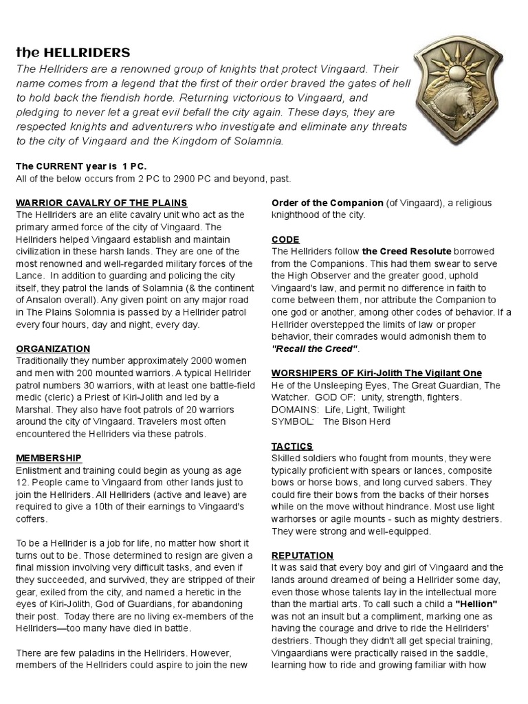 HELLRIDERS & Dwarves - For Jenn 08-06-22 | PDF | Dwarf (Dungeons ...