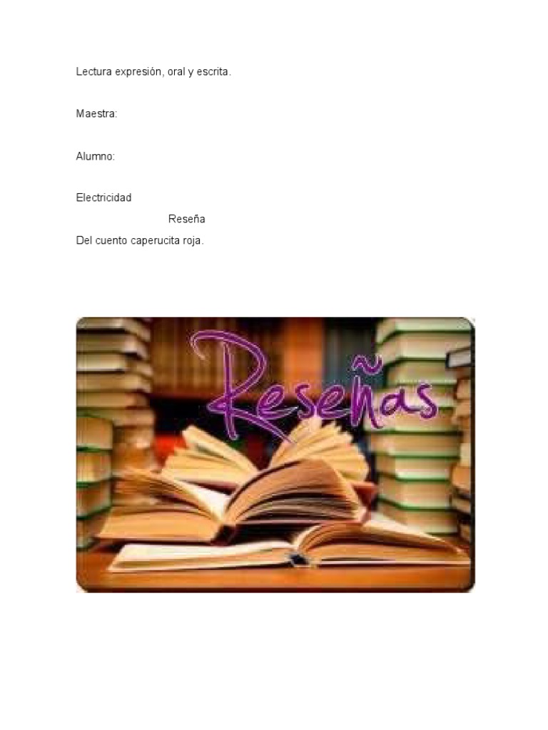 Lectura Expresión | PDF | Caperucita Roja | Cuentos