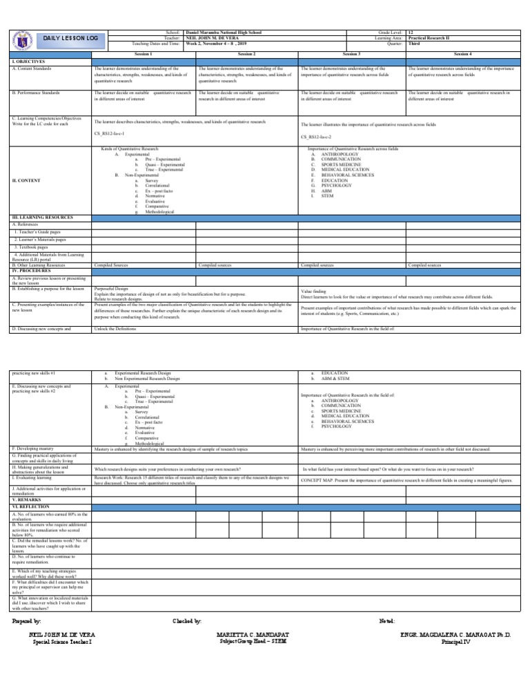 PR2 DLL Week2 | PDF | Learning | Experiment