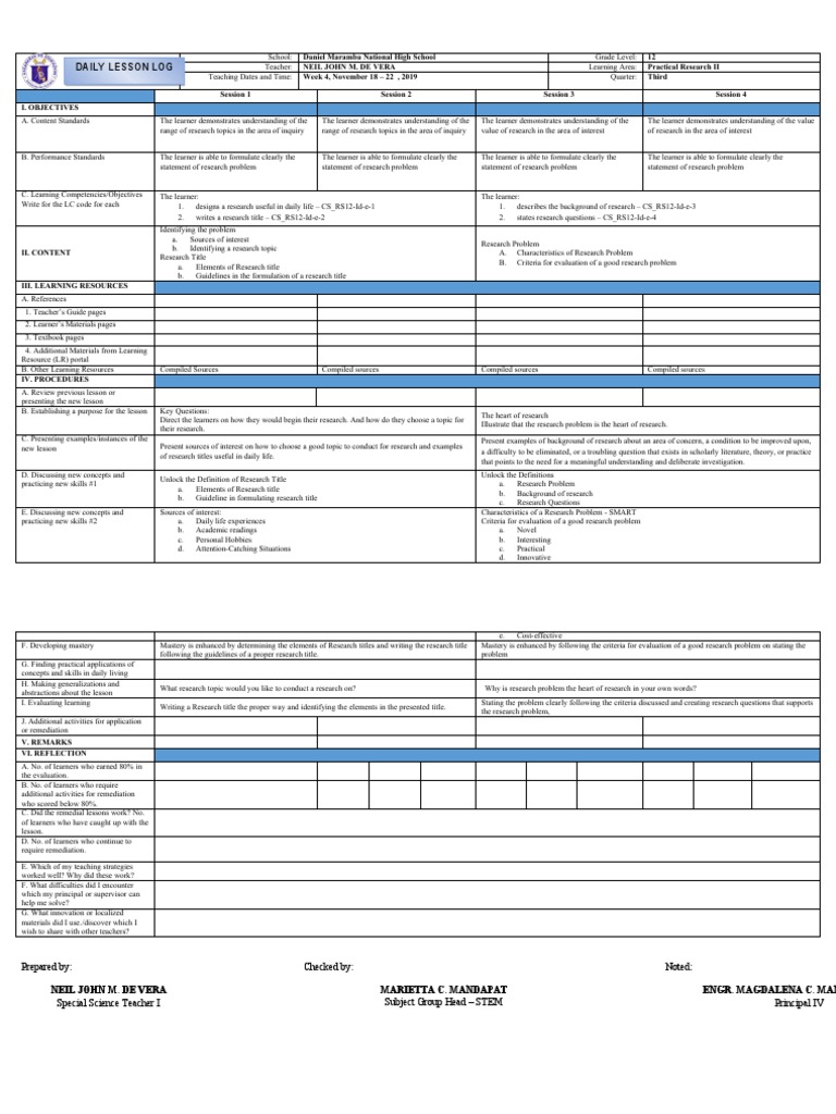 PR2 DLL Week4 | PDF | Learning | Evaluation