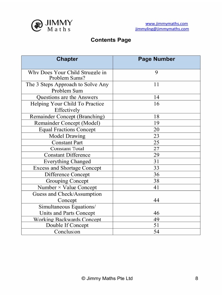 Complete Guide To Math Concepts Jimmy | PDF