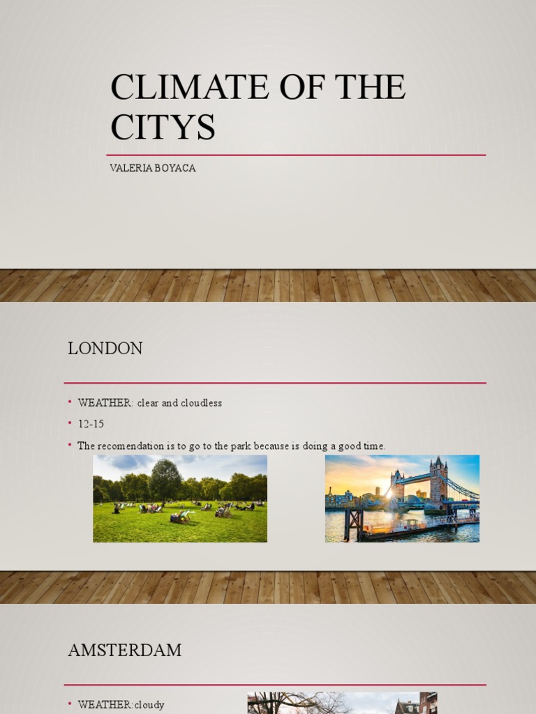 Climate of The Citys | PDF