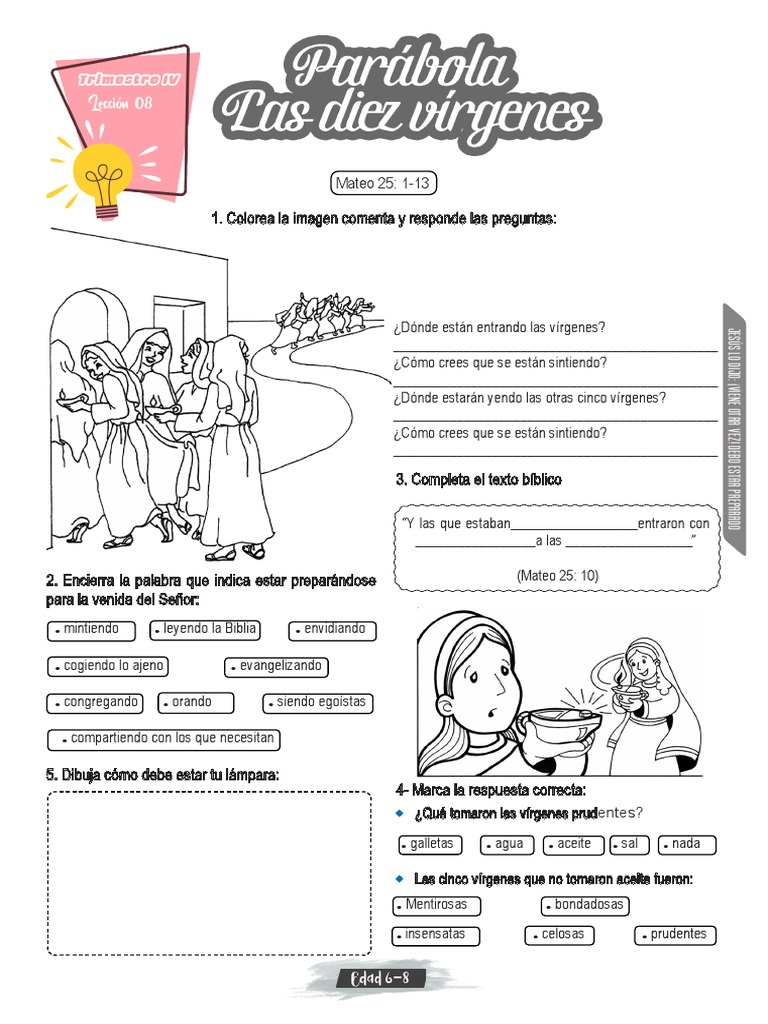 Parabola de Las Diez Virgenes | PDF | Evangelios canónicos | Nuevo ...