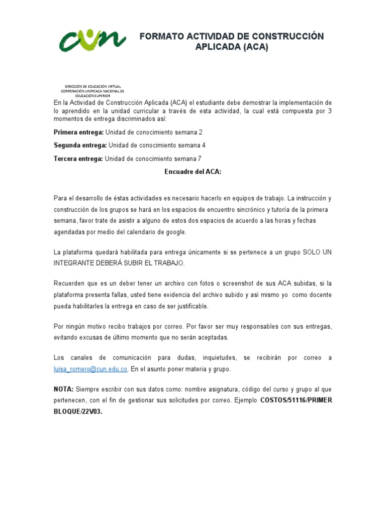 ACA Fundamentos de Contabilidad V2 | PDF