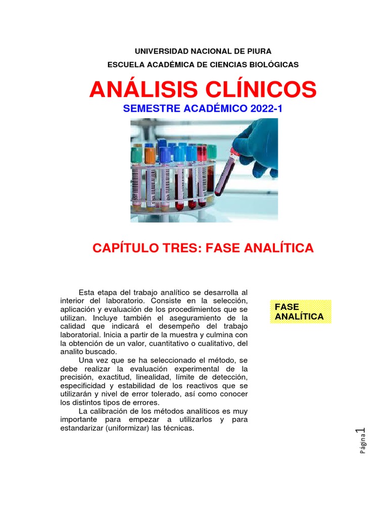2 Ac Fase Analit Postanalit | PDF | Laboratorios | Calibración