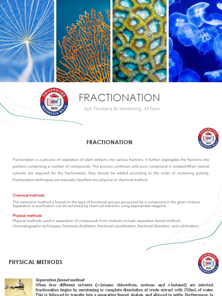 Fractionation | PDF | Chromatography | High Performance Liquid ...