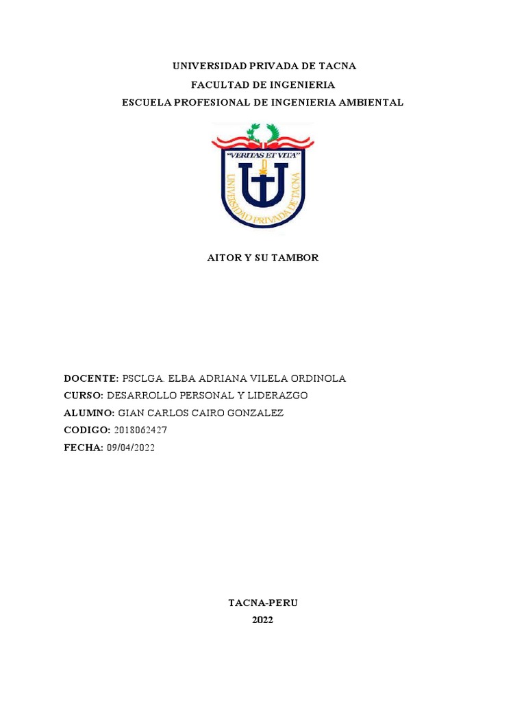Aitor y Su Tambor | PDF
