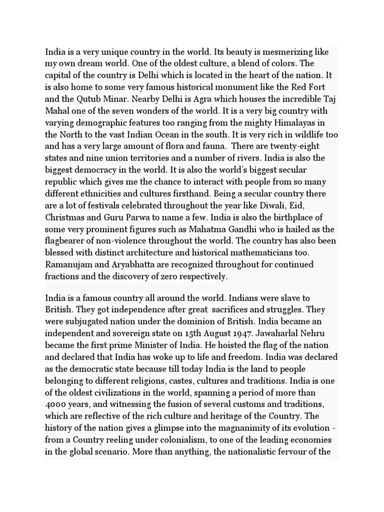 My Country My Pride PDF Multiculturalism Delhi