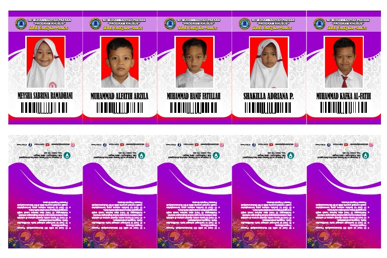ID Card SD Muhammadiyah Paesan | PDF