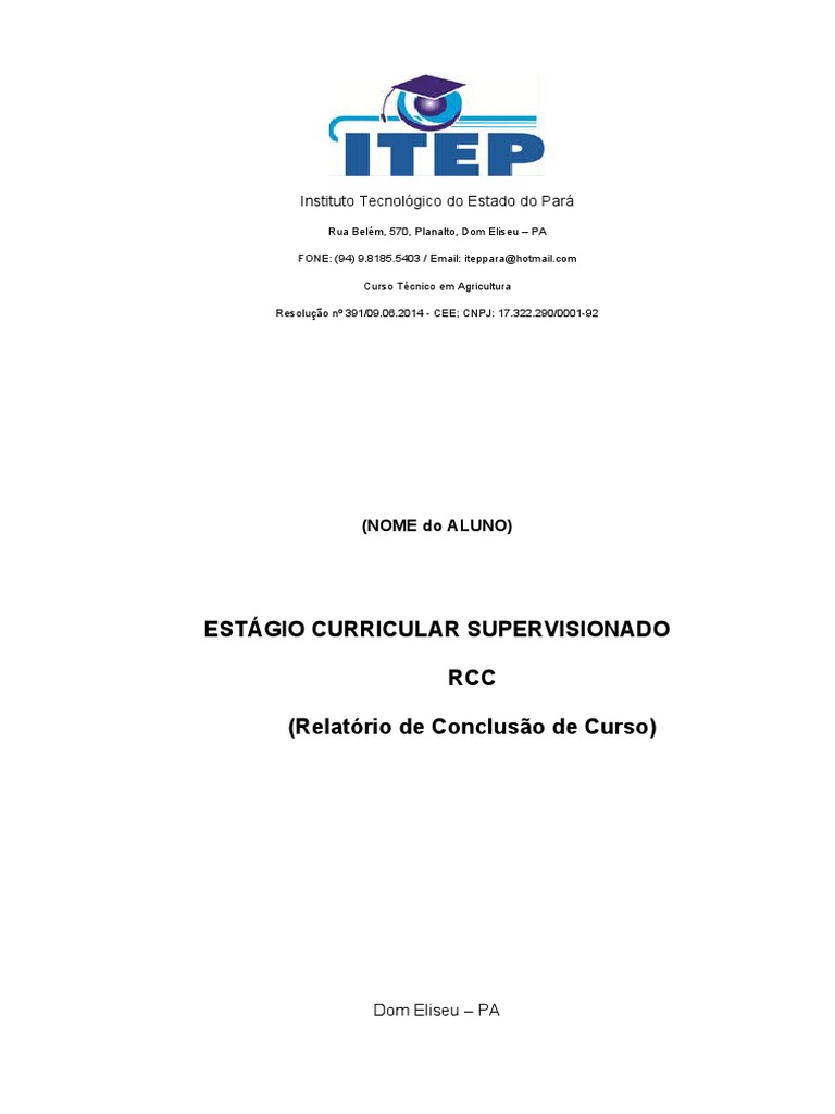 RCC Modelo para Alunos ITEP | PDF