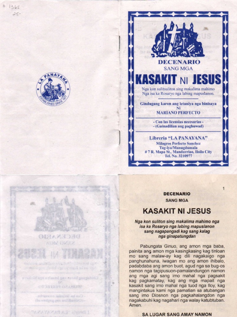 Decenario Sang Mga Kasakit Ni Jesus | PDF