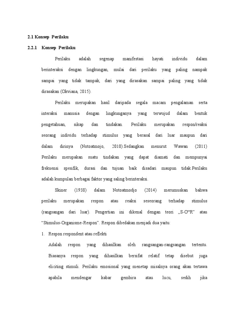 Konsep Perilaku | PDF
