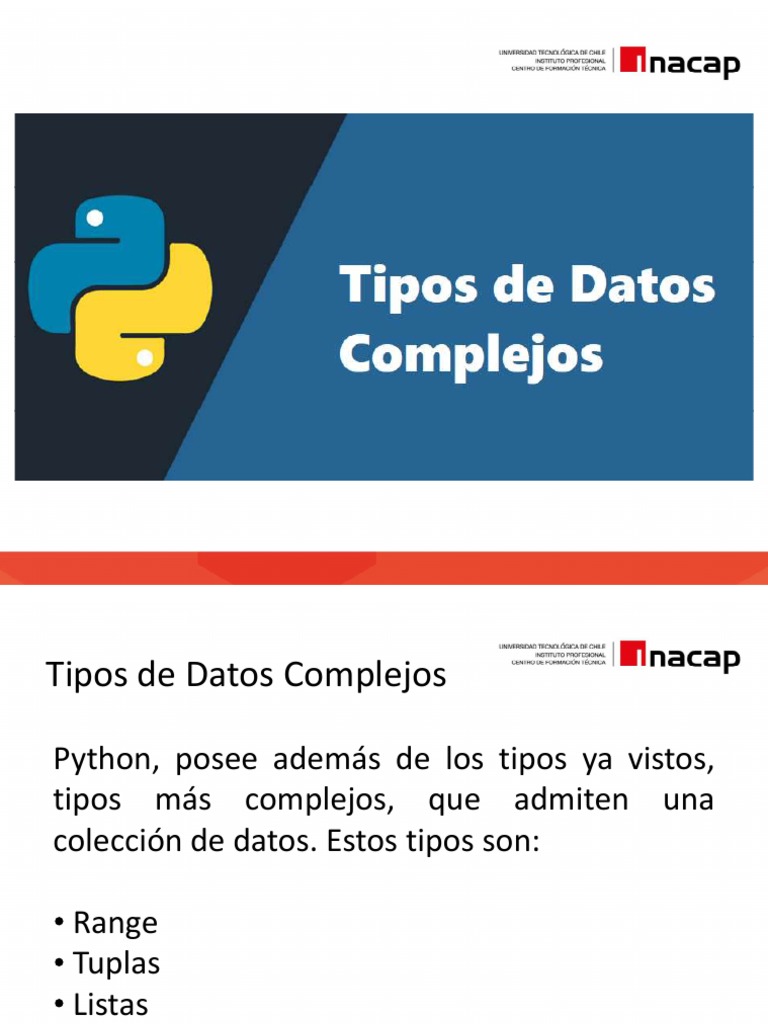 Tipos de Datos Complejos 2022 | PDF | Python (lenguaje de programación ...