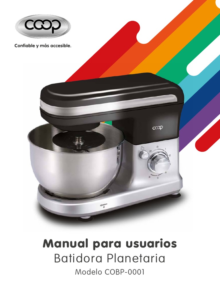 Manual Batidora Planetaria COOP | PDF