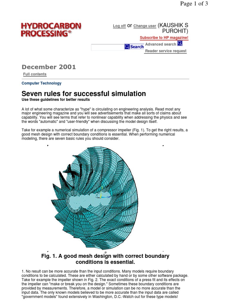 Seven Rules of Simulation | PDF | Finite Element Method | Computational ...
