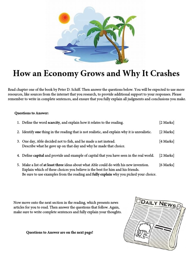 G11 Economics Summer Homework - Questions | PDF | Thought | Market ...