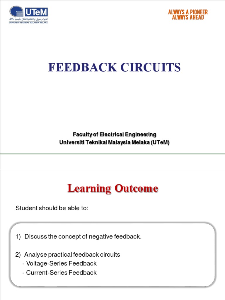 Feedback Circuits | PDF | Amplifier | Feedback