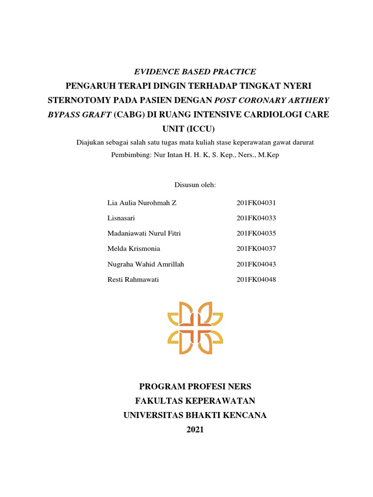 EBP - Kelompok 2 - Terapi Dingin | PDF