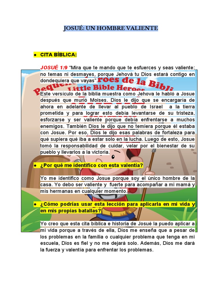La valentía | PDF | Joshua