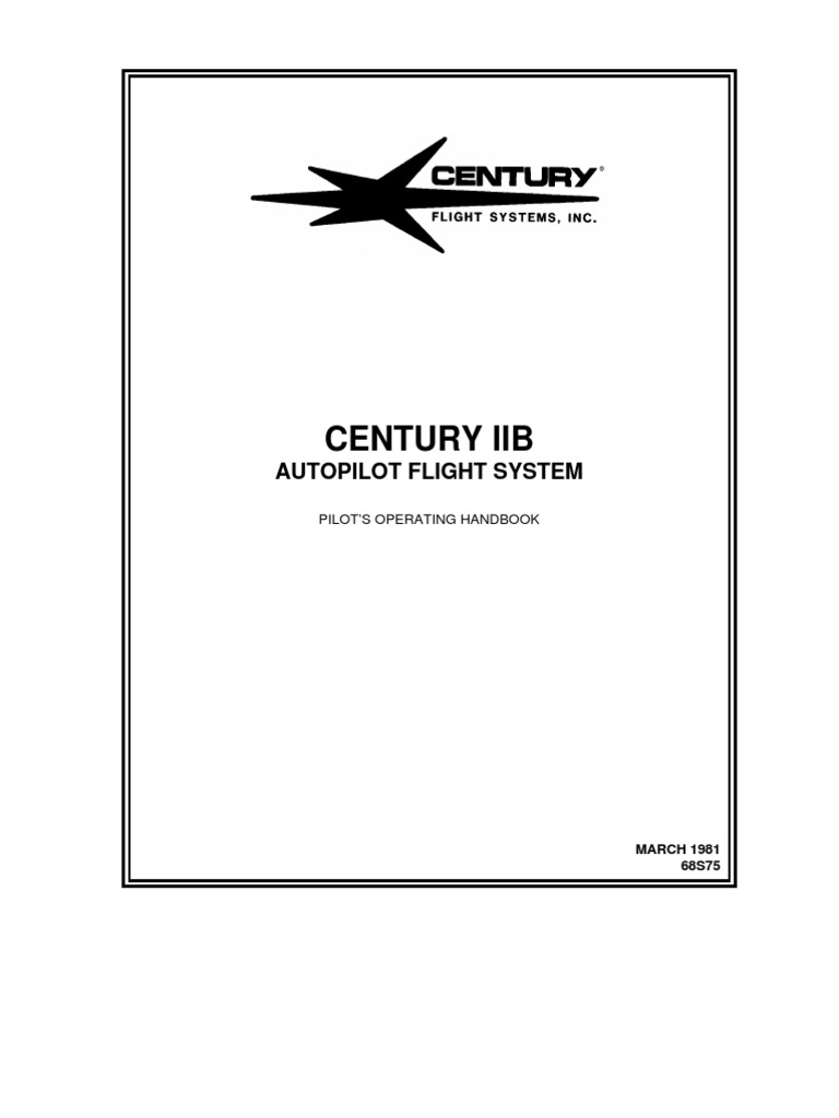 Century Iib: Autopilot Flight System | PDF | Compass | Aviation