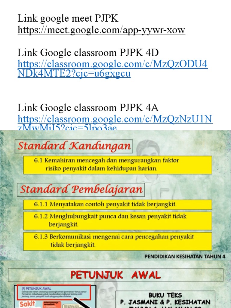 Links for PJPK Health Training | PDF