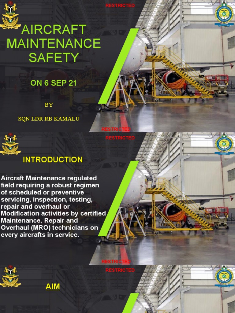 Aircraft Maintenance Safety Overview | PDF | Foreign Object Damage | Safety