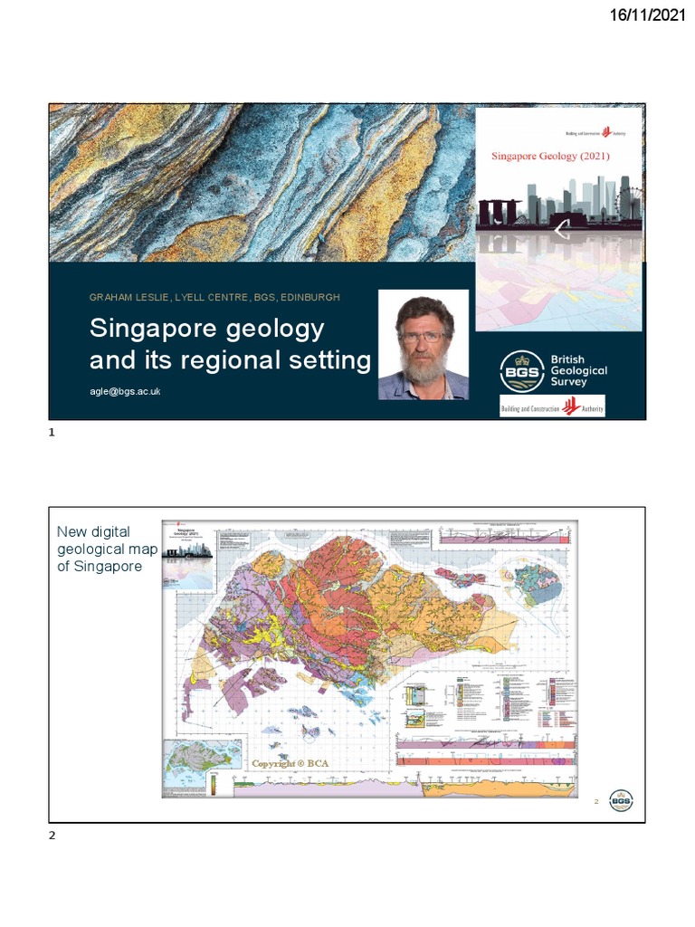1) Day 1 - IntroRegionalSetting of Singapore | PDF | Geology | Rock ...
