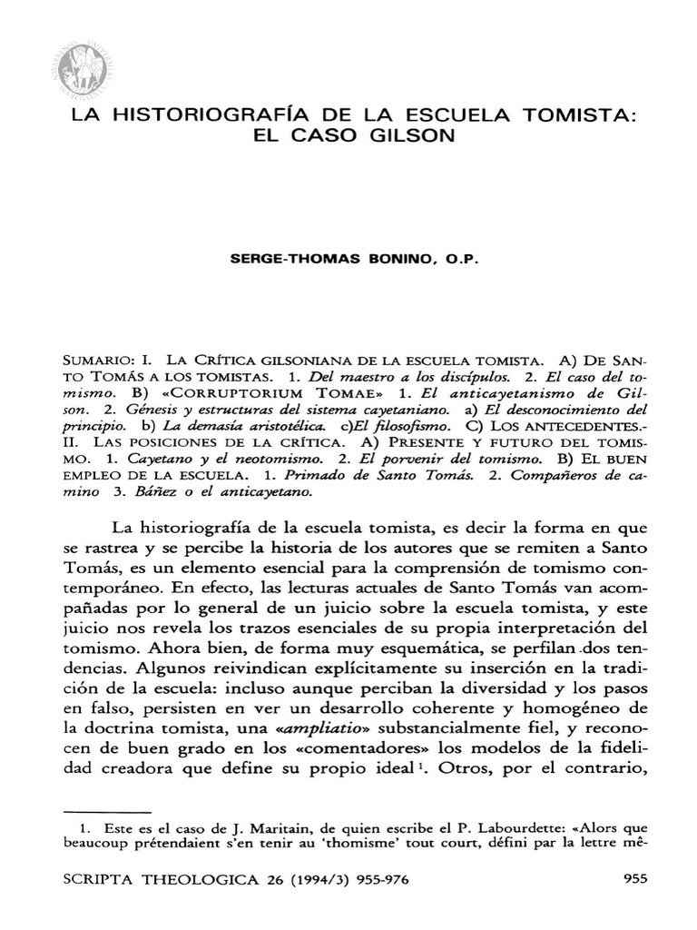 Historia Recente Do Tomismo Segundo Gilson | Descargar gratis PDF ... Historia Recente Do Tomismo Segundo Gilson | Descargar gratis PDF ...