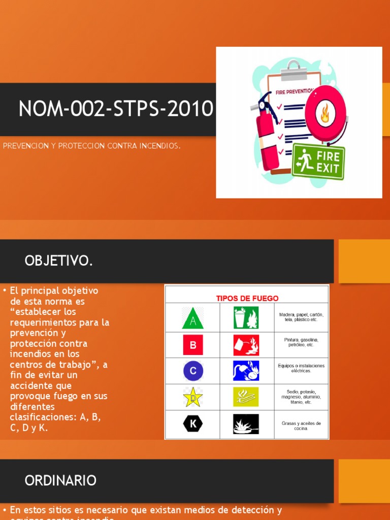 Nom 002 STPS 2010 | PDF | Protección contra incendios | Incendios