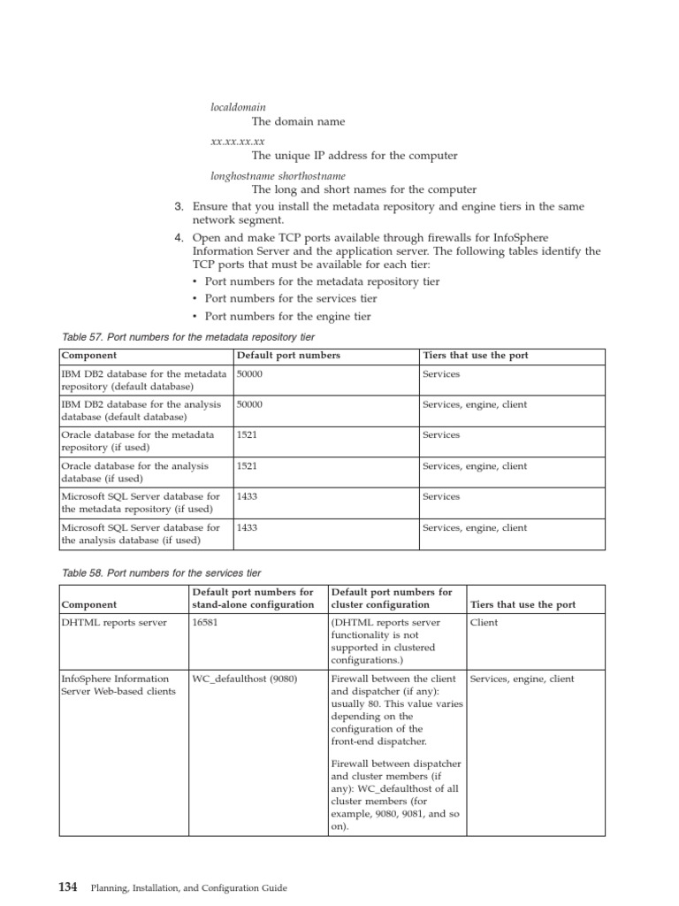 Data Stage Ports | PDF | Port (Computer Networking) | Microsoft Sql Server