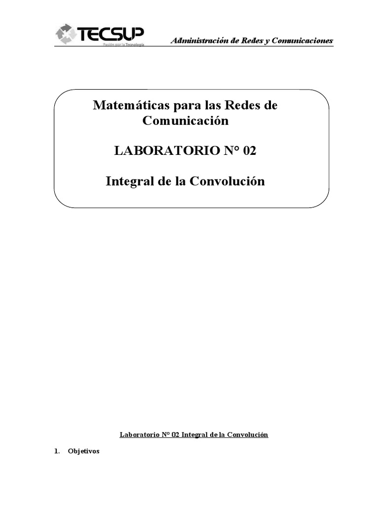 Laboratorio 02 - Integral de La Convolución | PDF
