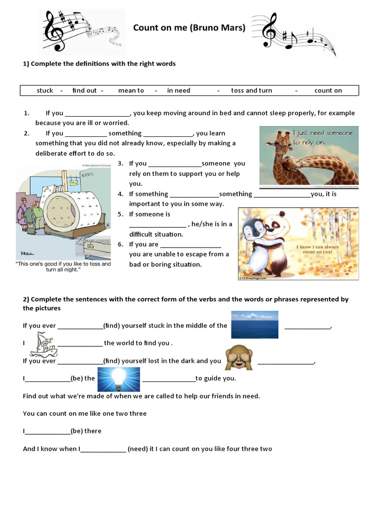 Conditional Sentences in "Count on Me" | PDF | Linguistic Typology ...