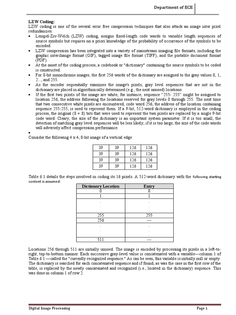 5-LZW Coding | PDF | Data Compression | Code