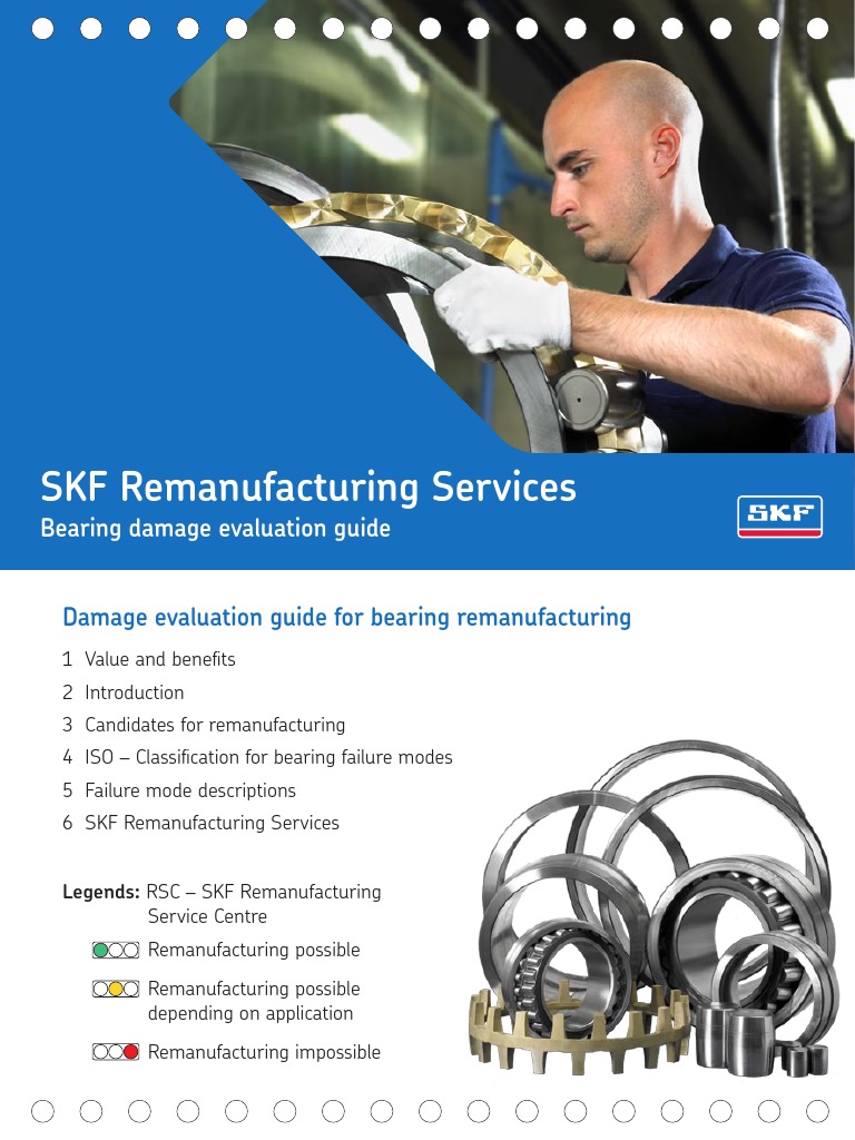 Bearing Damage Evaluation Guide | PDF | Wear | Bearing (Mechanical)