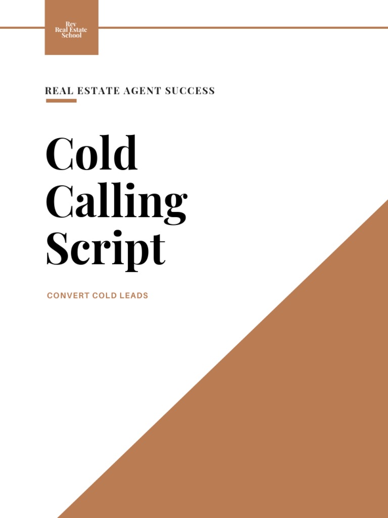 Cold Calling Script Pdf