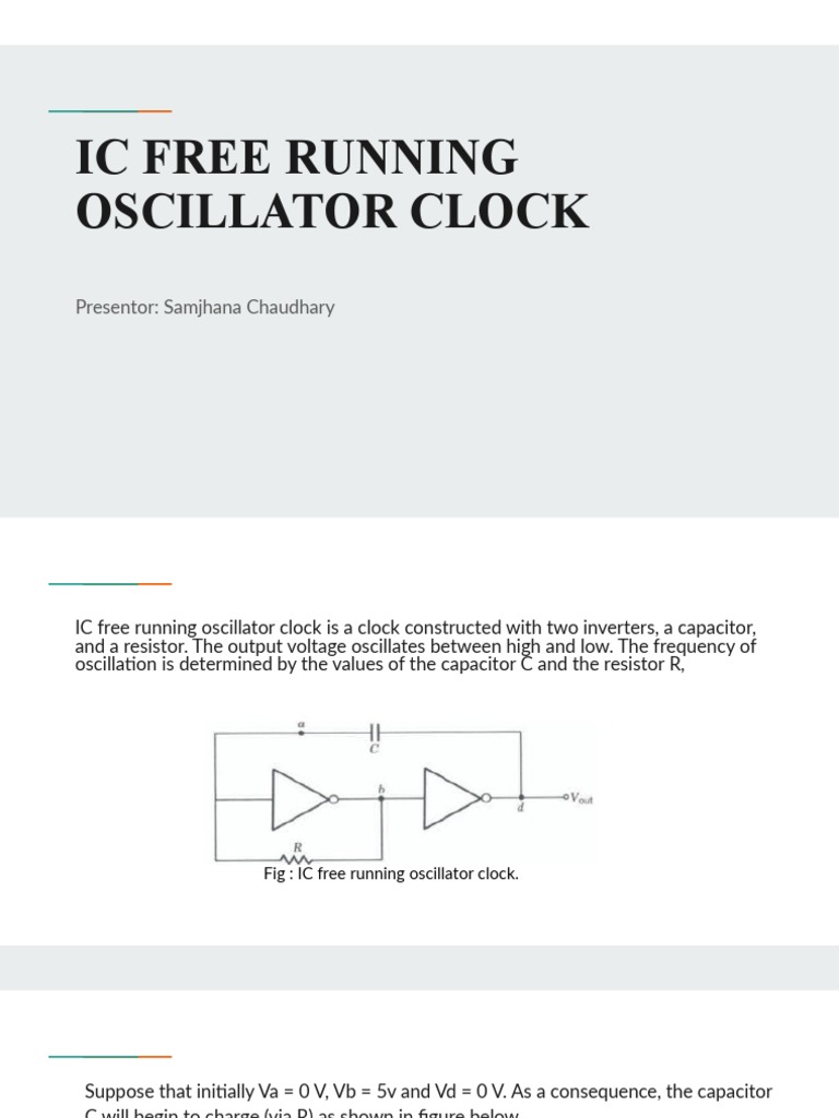 IC Free Running Oscillator Clock Design | PDF | Science & Mathematics ...