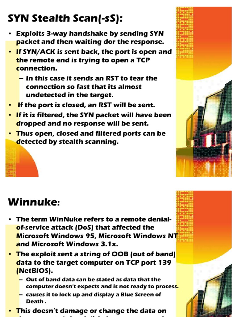 The Nmap and DoS Attacks | PDF