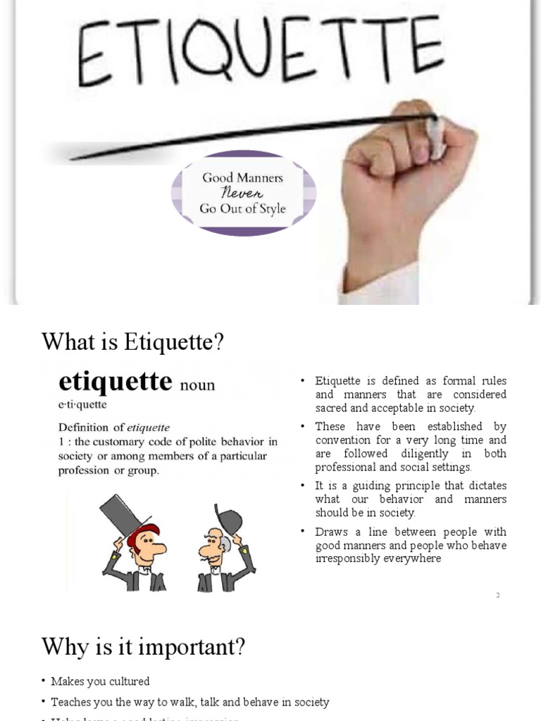 Etiquette | PDF | Etiquette | Clothing