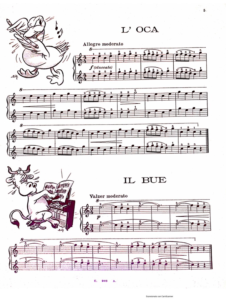Animali Domestici Pianoforte | PDF