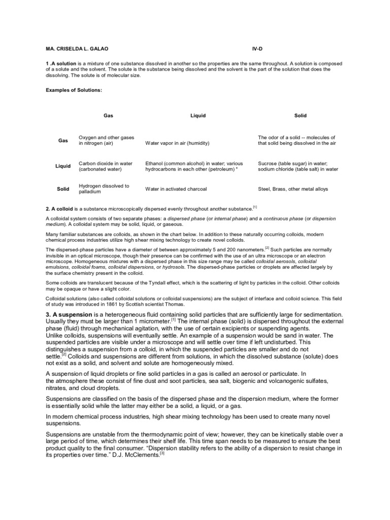 Experimental Cookery | Download Free PDF | Suspension (Chemistry) | Osmosis