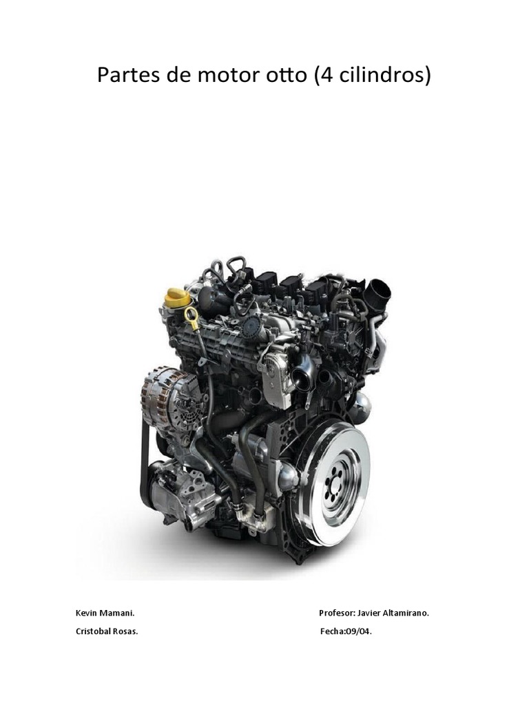 Partes del motor Otto de 4 cilindros | PDF | Motor de combustión ...