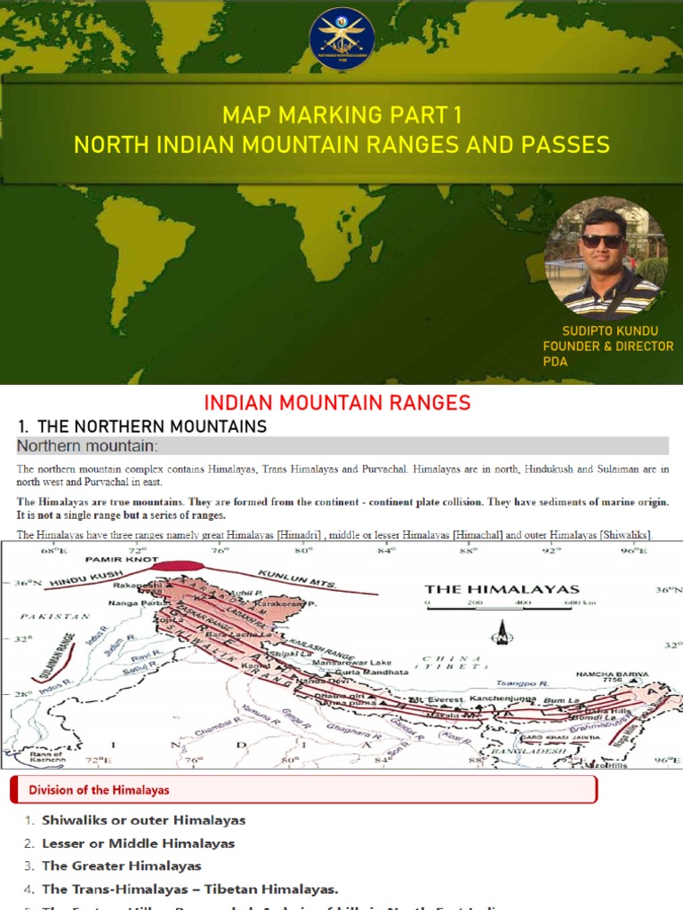 1 Mapping - Mountain Ranges and Passes | PDF