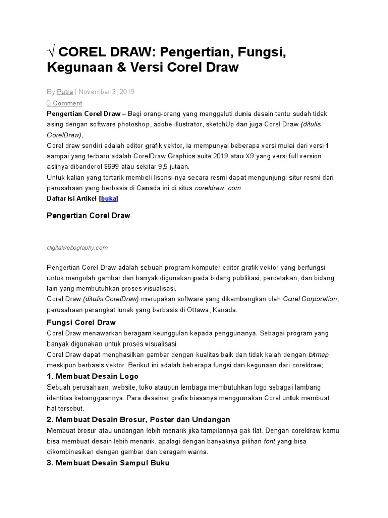 Mengenal COREL DRAW | PDF