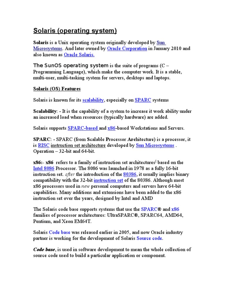 Solaris (Operating System) : Sun Microsystems | PDF | Command Line Interface | Operating System