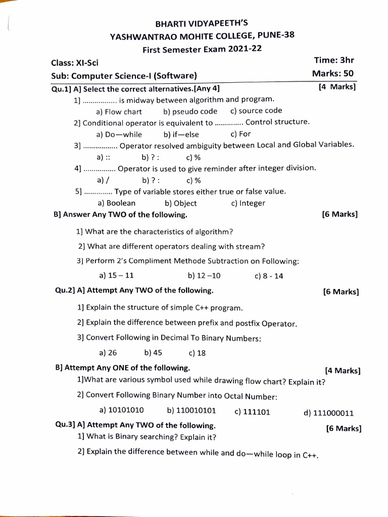 Computer Science 1 Pdf Algorithms Computer Science 3651