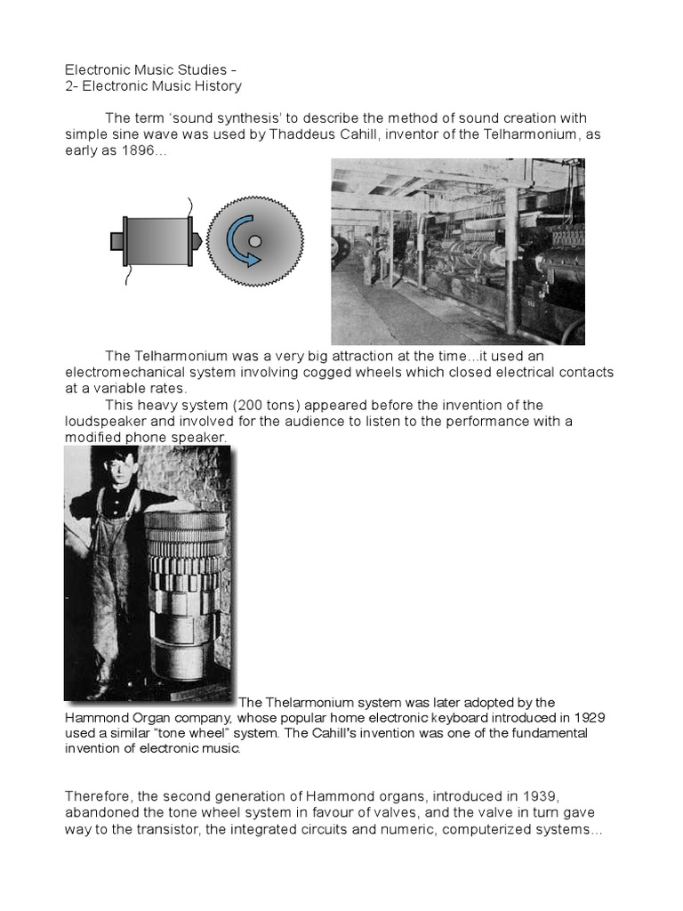 2 - Electronic Music - History | PDF | Synthesizer | Electronic Music