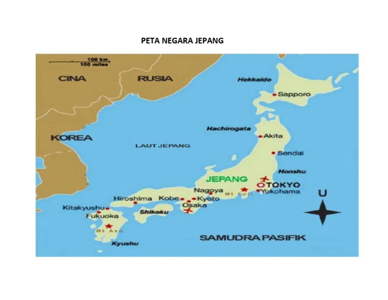 Peta Negara Jepang | PDF