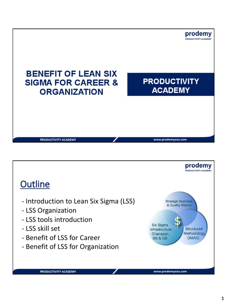 BENEFIT OF LEAN SIX SIGMA FOR CAREER & ORGANIZATION - 21 August 2022 ...